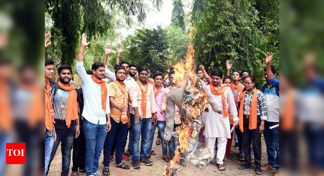 ABVP protests, demands action against private schools charging hefty ...