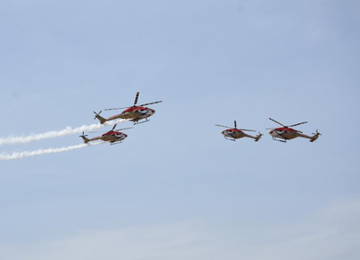 IAF’s Sarang helicopter display team inspires young hearts in Thanjavur ...