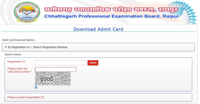 CG PEB Admit Card: CGPEB Assistant Teacher (Science) admit card 2019 ...