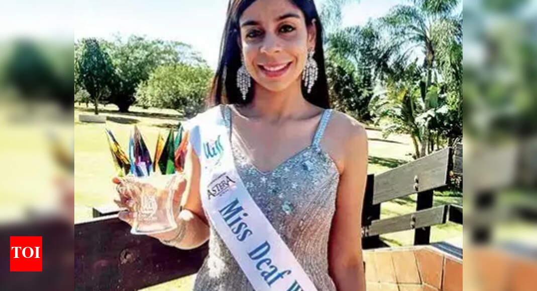 UP girl shines on global stage, wins pageant | Noida News - Times of India