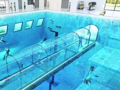 World’s deepest pool is as deep as a 15-story building - Times of India
