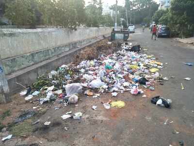 Strewn Garbage - Times of India