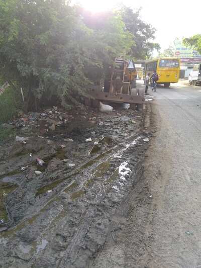 Silt,mud not lifted from road - Times of India