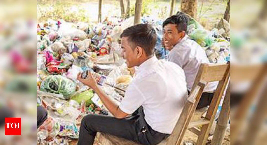 Bring plastic, study in this Assam school for free | India News - Times ...
