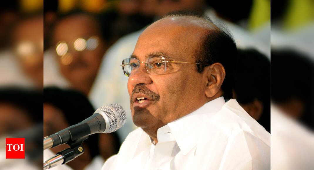 Leaders greet PMK founder S Ramadoss on 80th birthday | Chennai News ...