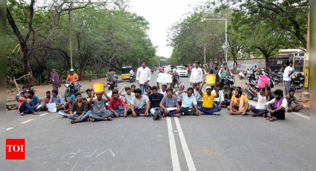 OU taps go dry, campus boils over | Hyderabad News - Times of India