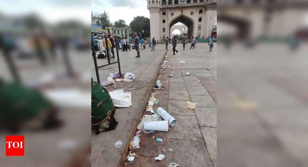 Save Charminar from Spitting, Garbage, Sewage, Etc - Times of India