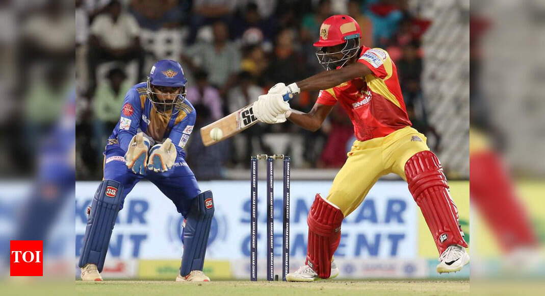 Baba Aparajith and R Sathish star in Kanchi win | Cricket News - Times ...