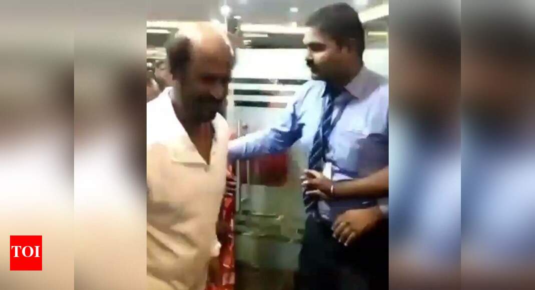 Video: Rajinikanth makes an entry at a Mumbai college; gets a super ...