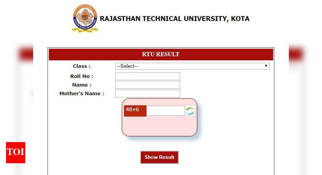 Rtu Results 2019: RTU declares B.Tech 6th semester results at rtu.ac.in ...
