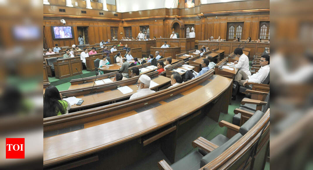 Delhi assembly: Monsoon session from August 22-26 | Delhi News - Times of India