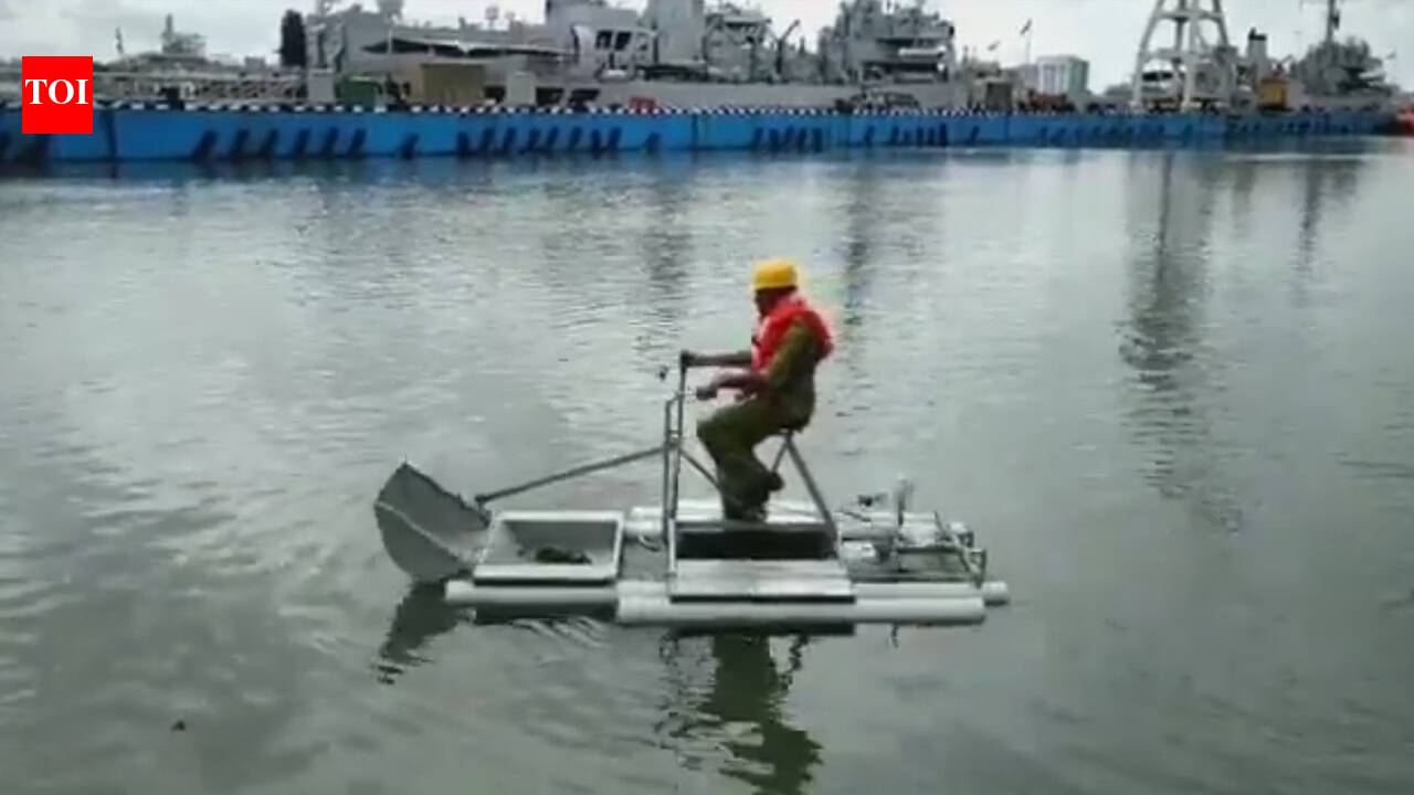 Watch: Navy designs innovative equipment for cleaning garbage from ...