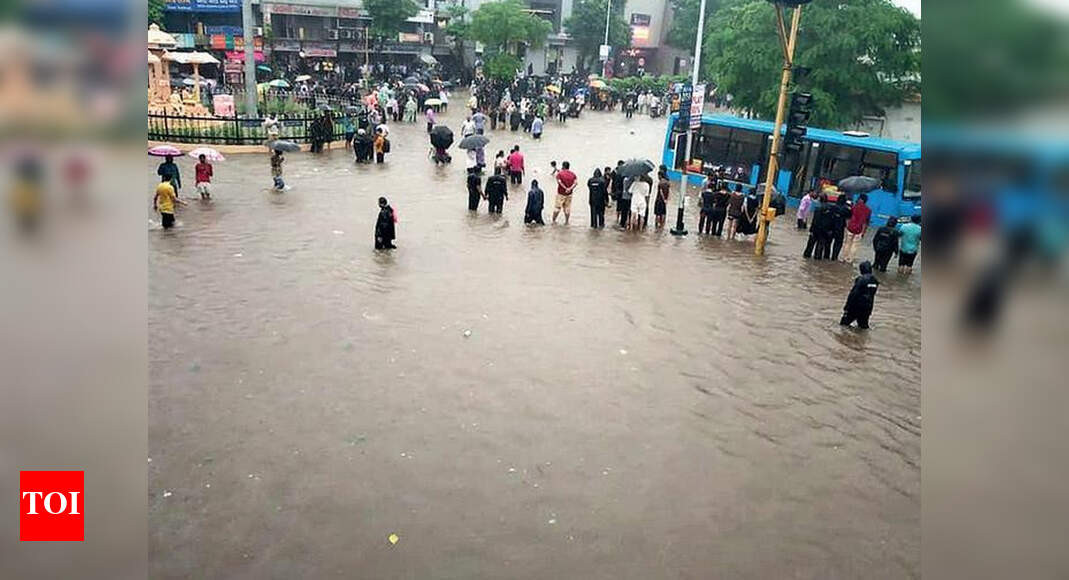 Heavy Rain Lashes Surat Again Surat News Times Of India