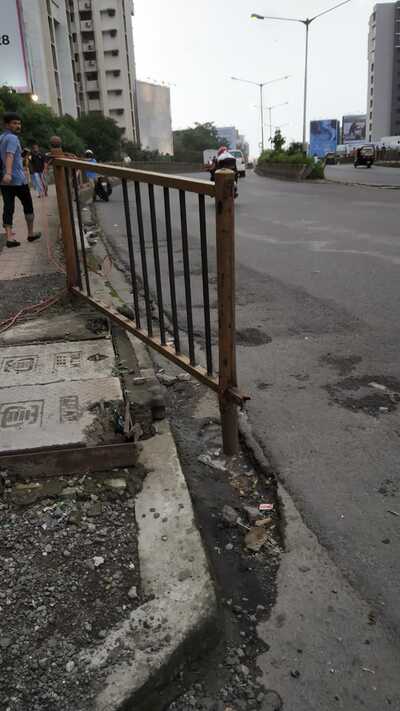 Broken railing - Times of India