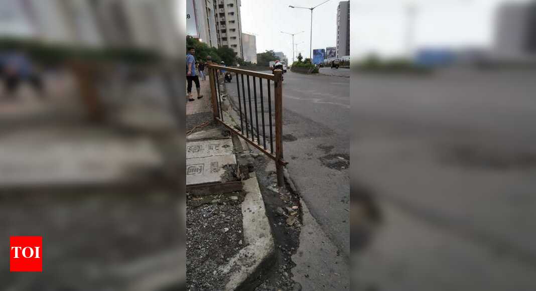 Broken railing - Times of India