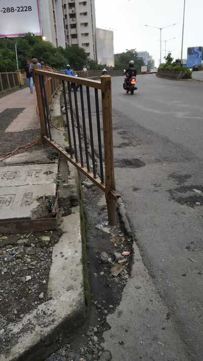Broken railing - Times of India