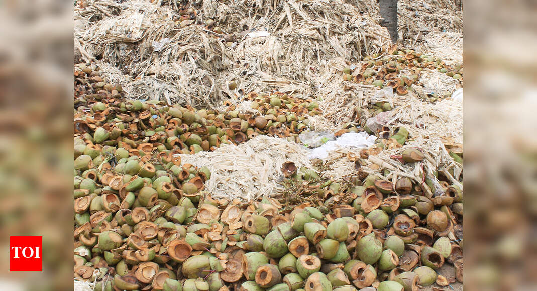 Corporation gets machine to make manure from tender coconut waste ...