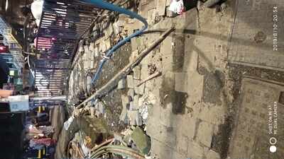 Footpath in bad condition - Times of India