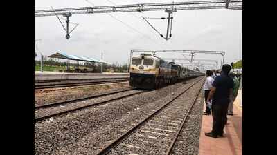 SCR commissions double line between Moturu and Akividu | Vijayawada News - Times of India