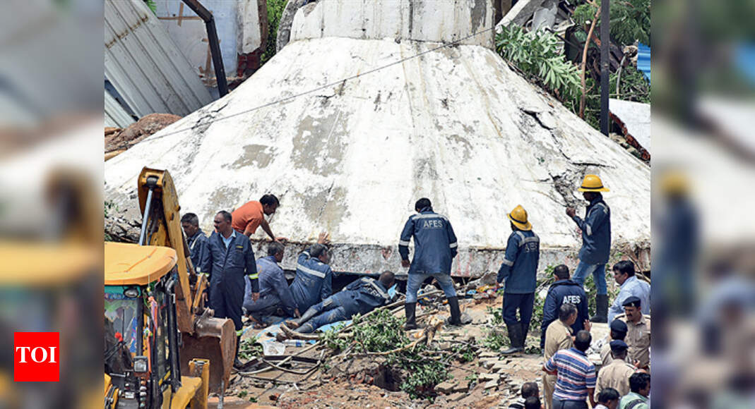 Water tank collapses in Bopal; 3 dead, 6 injured | Ahmedabad News ...