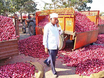 Nashik: Demand boosts wholesale onion price at Lasalgaon | Nashik News - Times of India