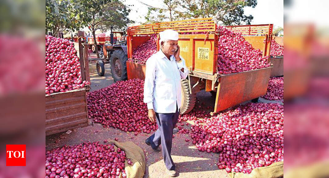 Nashik: Demand boosts wholesale onion price at Lasalgaon | Nashik News - Times of India