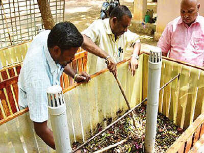 Madurai corporation tests portable aerobic garbage composting pit ...