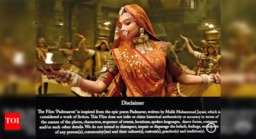 Wary movies play safe with ever-expanding disclaimers | Hindi Movie ...