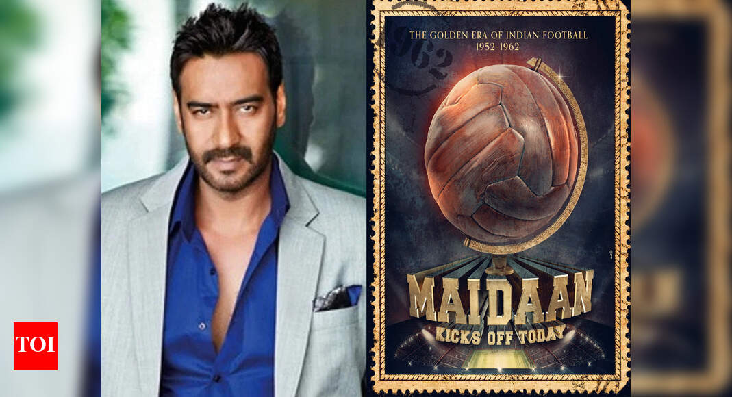 Ajay Devgn shares the first poster of his next 'Maidaan' based on the ...