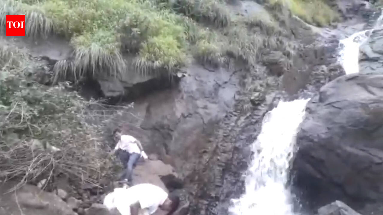 Environment enthusiasts work dedicatedly to clean up waterfalls in ...