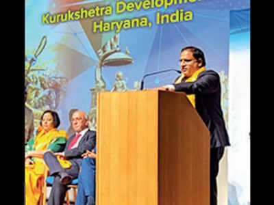 Haryana minister attends Gita event in UK, makes business pitch ...