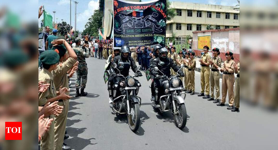 NCC takes out bike rally to spread ‘Save the Earth’ message | Surat ...