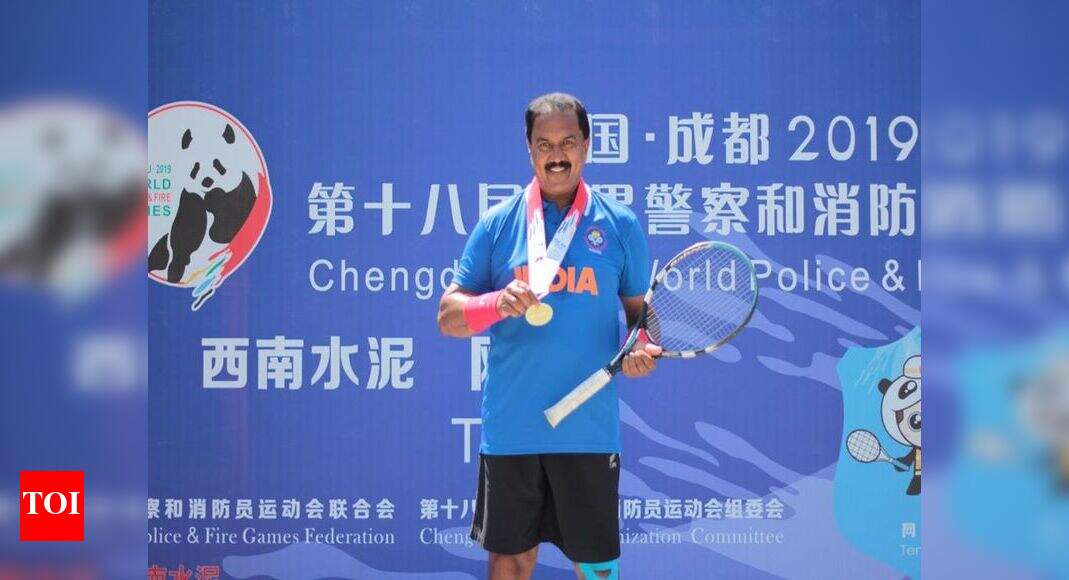 It’s a hat-trick of gold for this city cop BNS Reddy | Bengaluru News ...