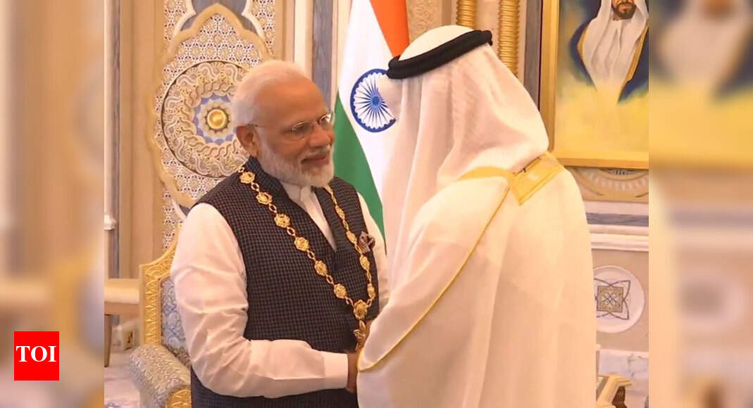 Narendra Modi: UAE honours PM Modi with highest civilian award | India ...