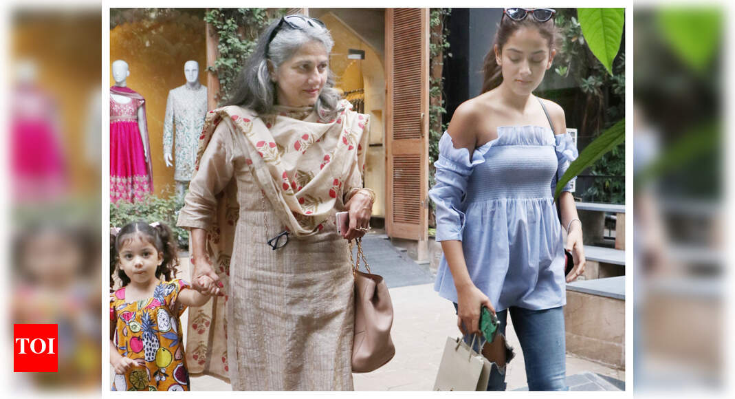 Watch: Misha Kapoor steps out with mother Mira and grandmother Bela ...