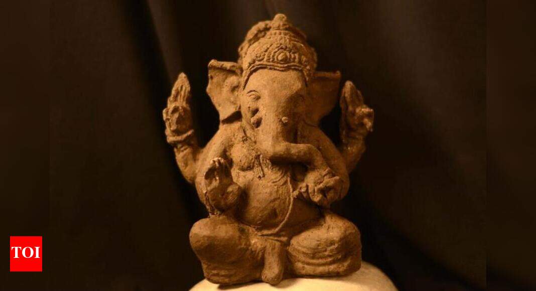 Ganesha idols made of paper pulp, tomato seeds the flavour of the ...