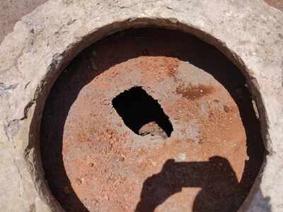 2 ft diameter and 4 ft deep hole - Times of India