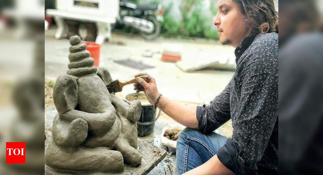 Ganesha from ‘gobar’ is an artist’s green devotion | Vadodara News ...