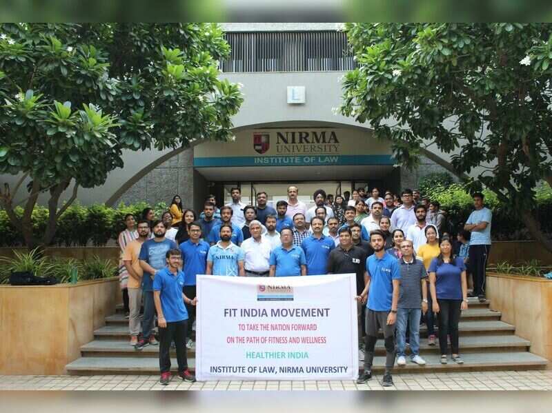 Nirma University organises Fit India Movement - Times of India