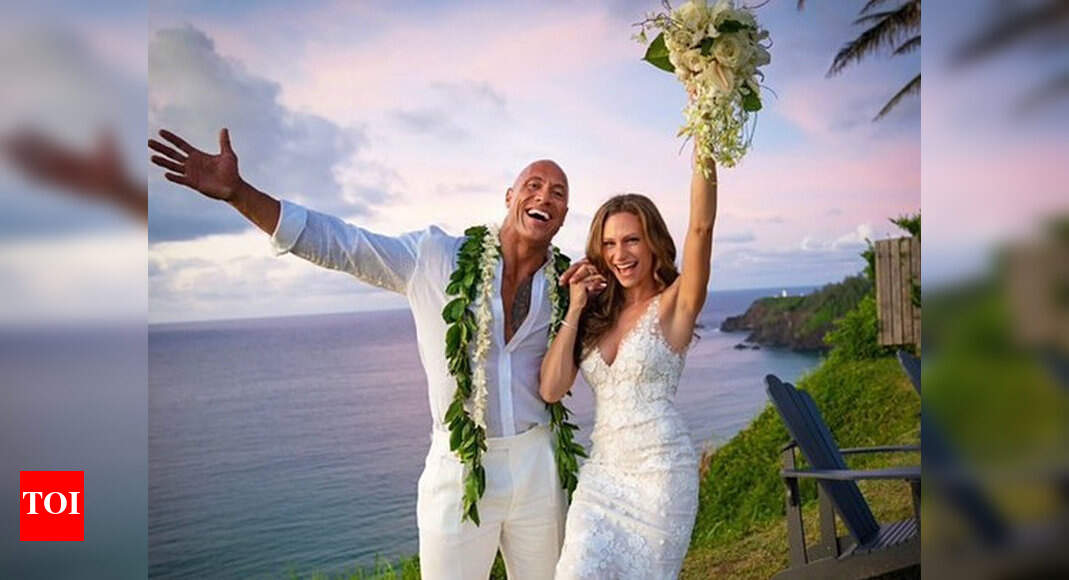 Dwayne Johnson shares pictures of his Hawaiian wedding with Lauren ...