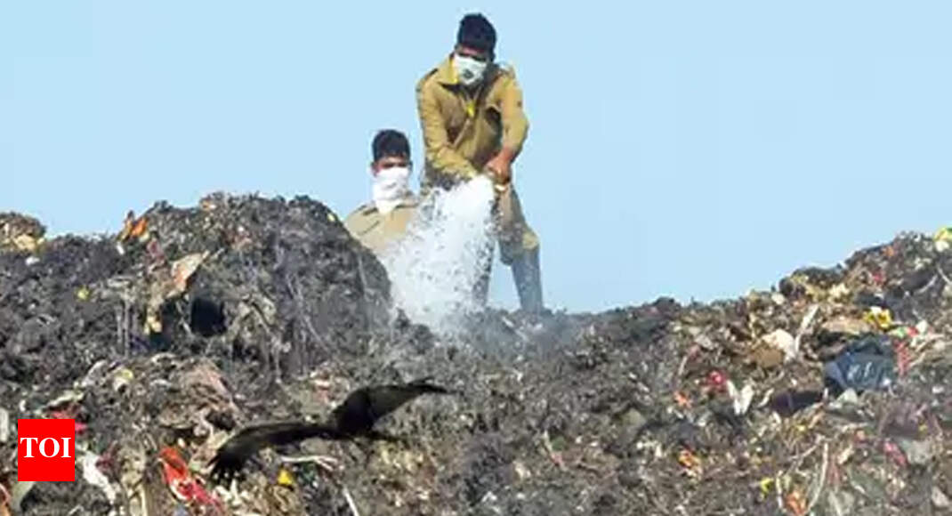 Clean-up act on Delhi’s three mountains of trash begins | Delhi News ...