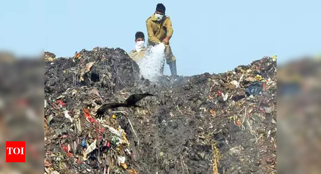 Clean-up act on Delhi’s three mountains of trash begins | Delhi News ...