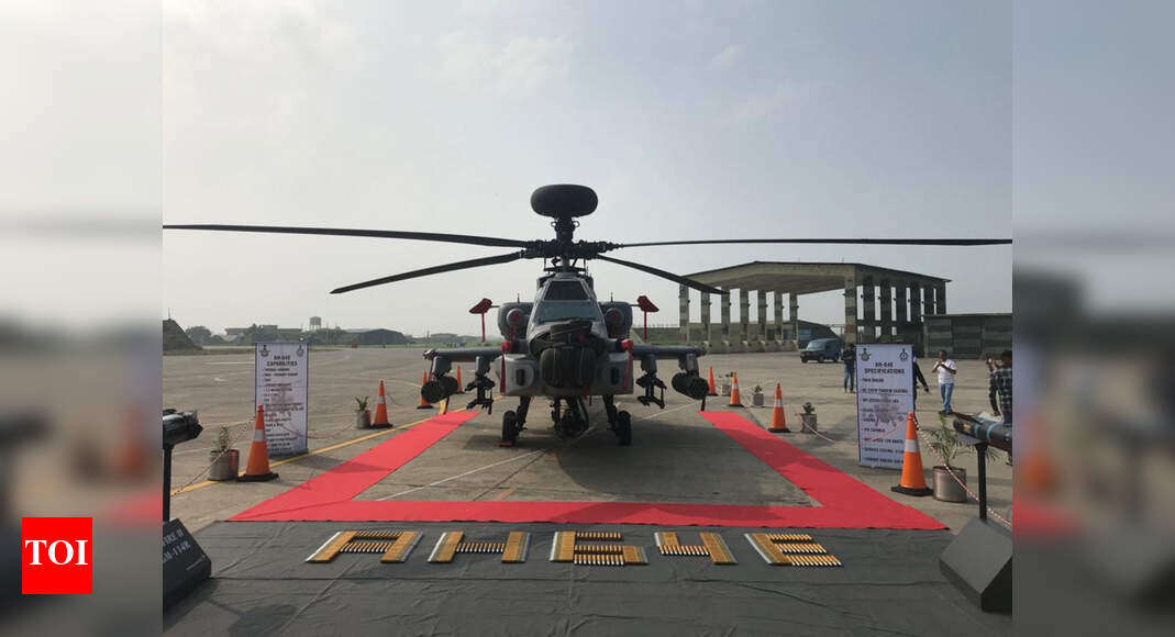 Apache Helicopter: IAF inducts 8 Apache AH-64E attack helicopters ...