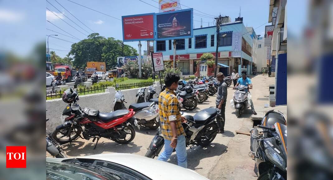 Blocking the road every day by parking vehicles - Times of India