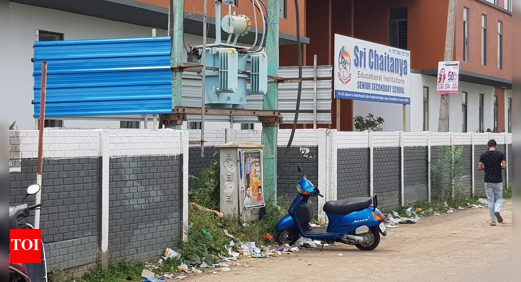 Road Encroachment by school - Times of India