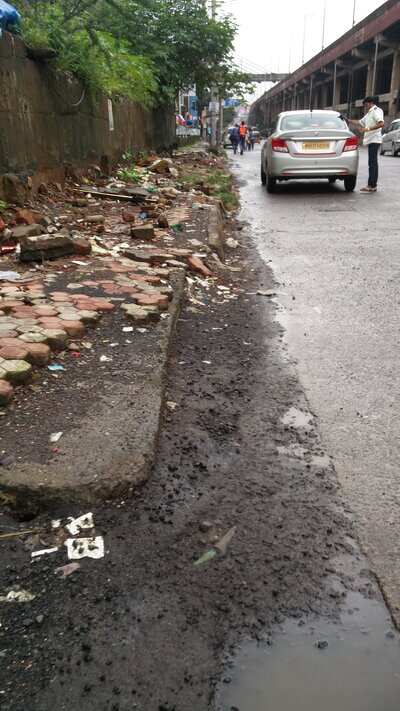 Footpath or Garbage path - Times of India