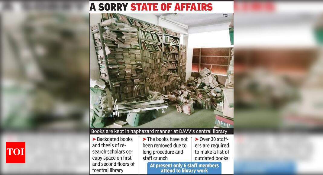 Old is no gold for students at DAVV central library | Indore News ...