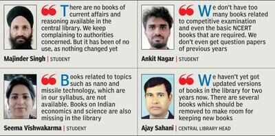 Old is no gold for students at DAVV central library | Indore News ...