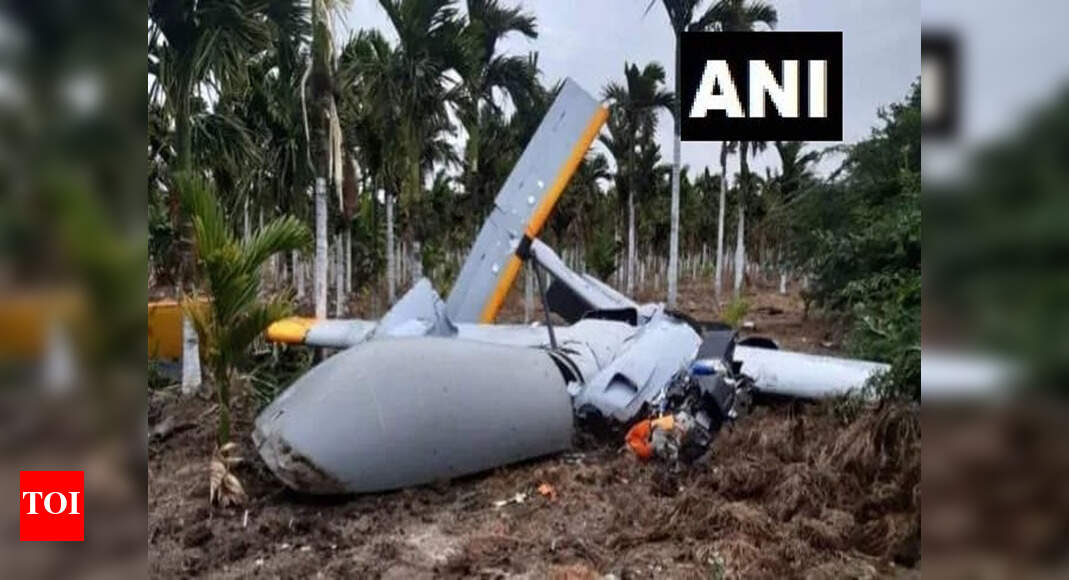 DRDO UAV crashes in farmland in Karnataka, none injured | Bengaluru ...
