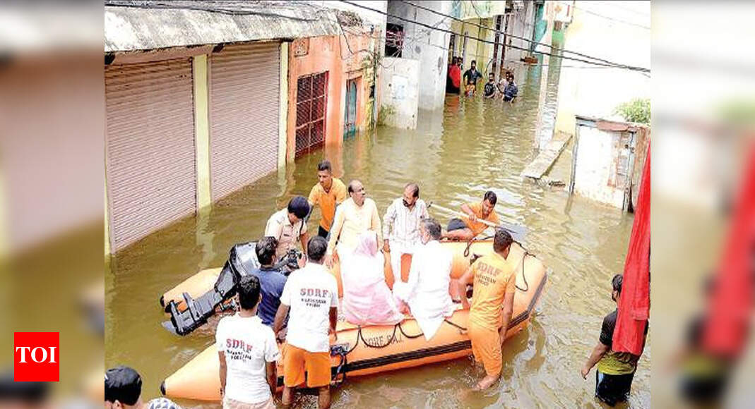 Floodwaters recede, relief and rescue operations on | Jaipur News ...